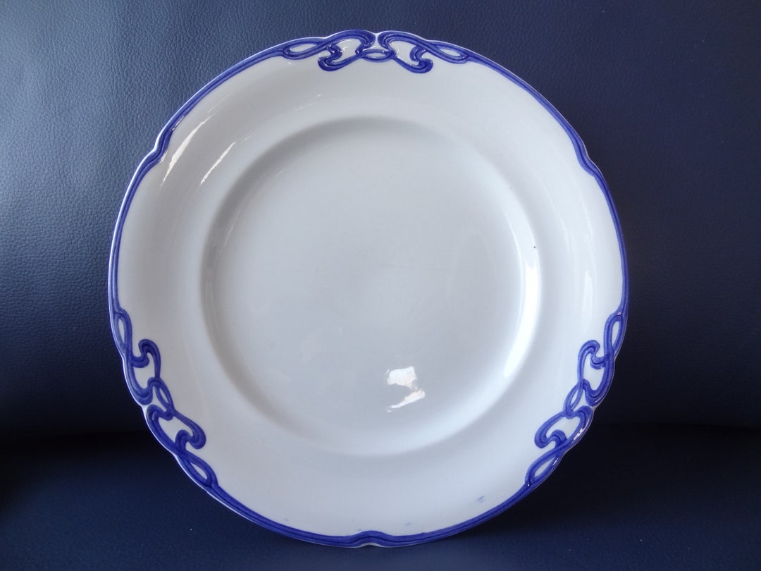 Dinner Plate, Villeroy & Boch, Blaue Olga, J. Olbrich - Etsy