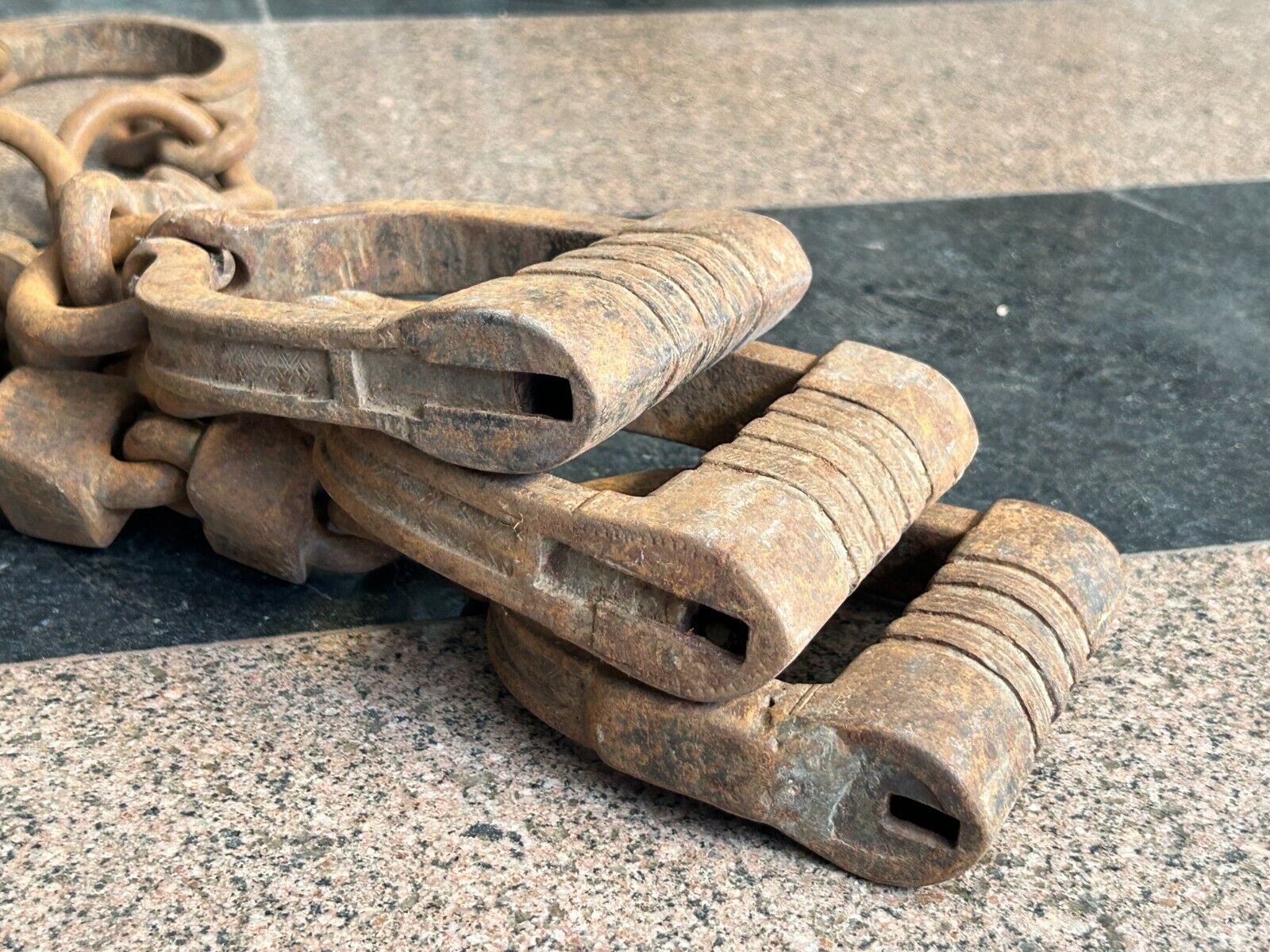 Old Antique Animal Shackles Vintage Hand Forged Heavy Horse Leg Iron ...