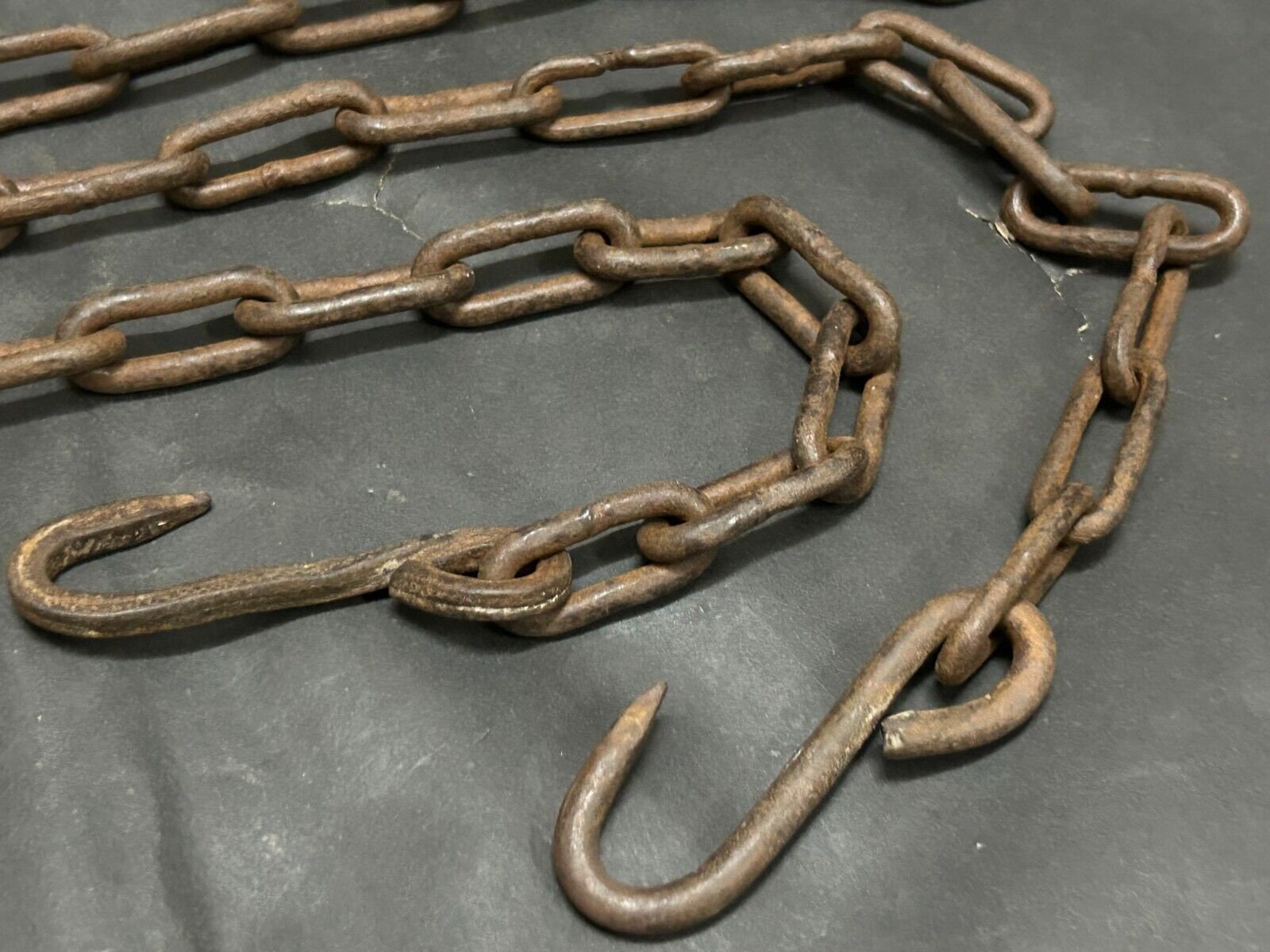 15 Feet Long Vintage Rare Hand-forged Heavy Rustic Iron Hand Forged ...