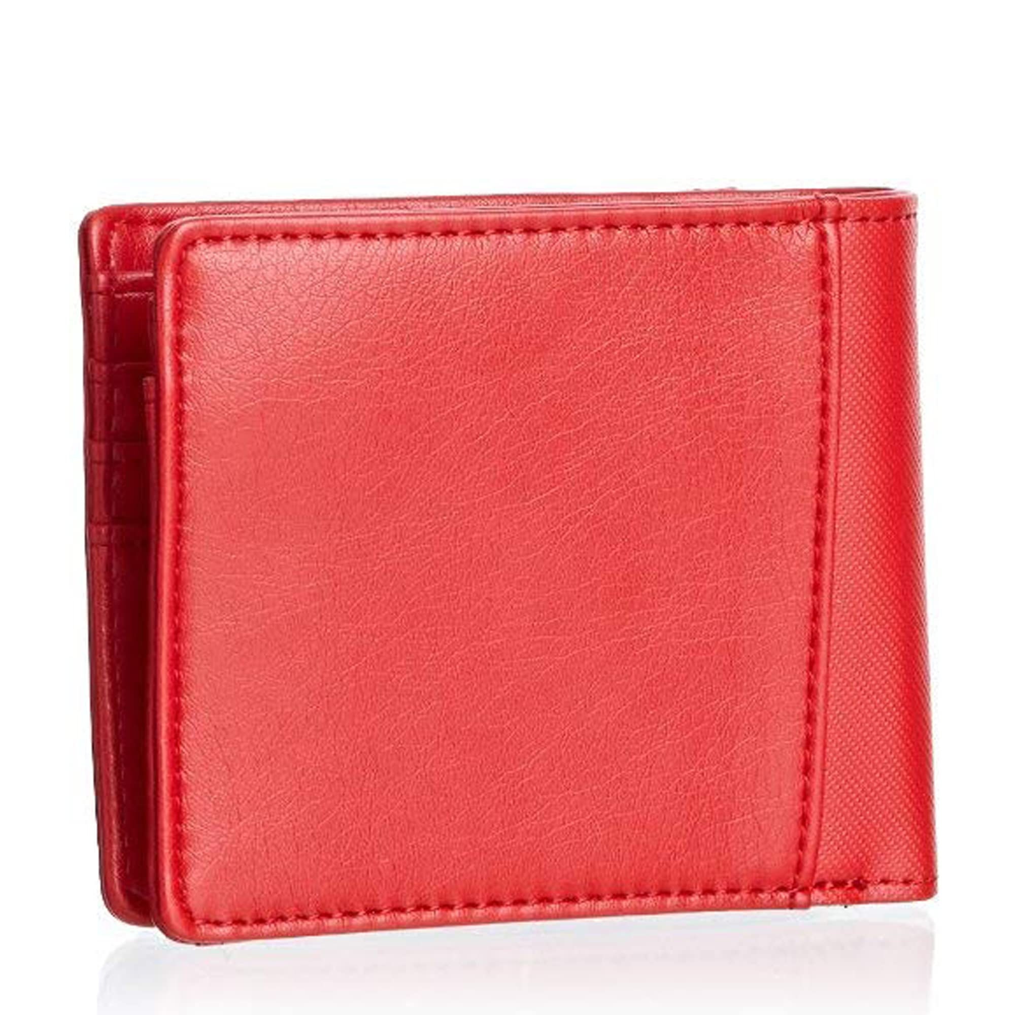 Authentic Puma Red Bifold Genuine PU Leather Styles Men's Wallet Purse ...