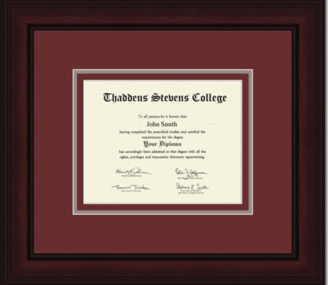 Stevens College of Technology Diploma Frame - Etsy