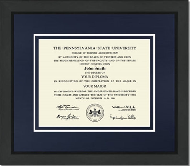 Penn State Diploma Frame - Etsy