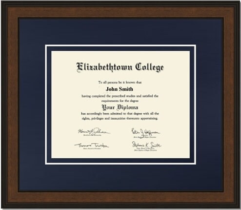 Elizabethtown College Diploma Frame - Etsy