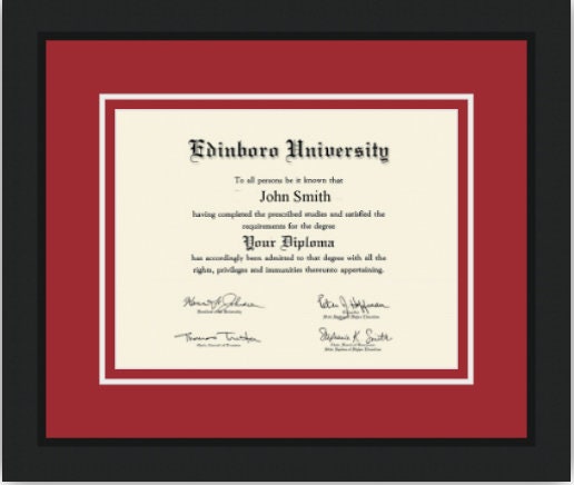 Cornell University Diploma Frame Triple Matted Free Shipping - Etsy