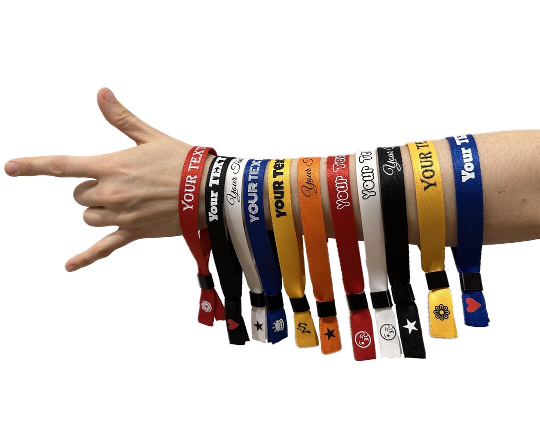 Custom Festival Wristbands - Fabric Security Bracelets for Events ...