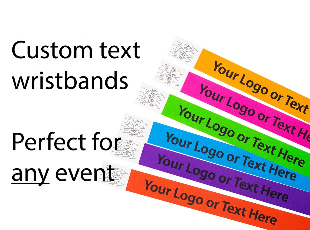 Custom Festival Event Wristband / Kid Medical Id Bracelet Paper Armband ...