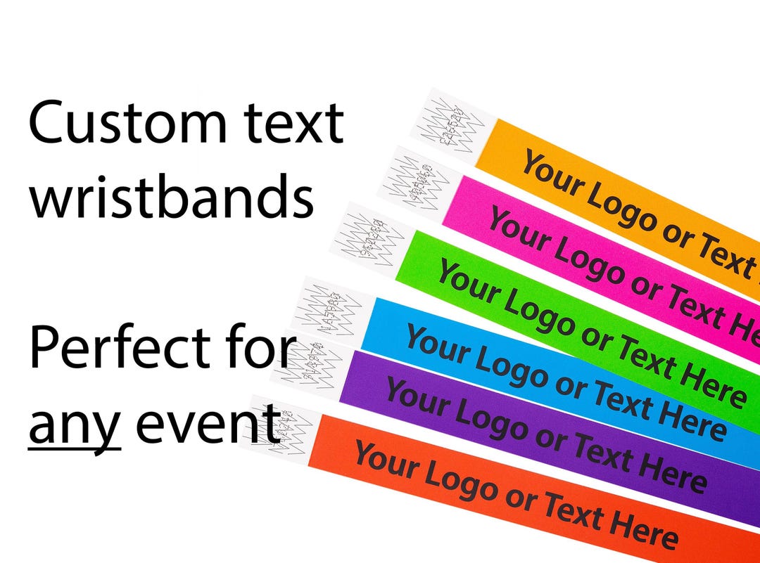 Custom Festival Event Wristband / Kid Medical Id Bracelet Paper Armband ...