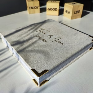 Custom Love Book With Photos Printed on Pages, Velvety Photo Book for ...