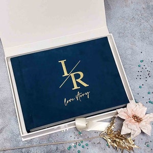 Custom Love Book With Photos Printed on Pages, Velvety Photo Book for ...