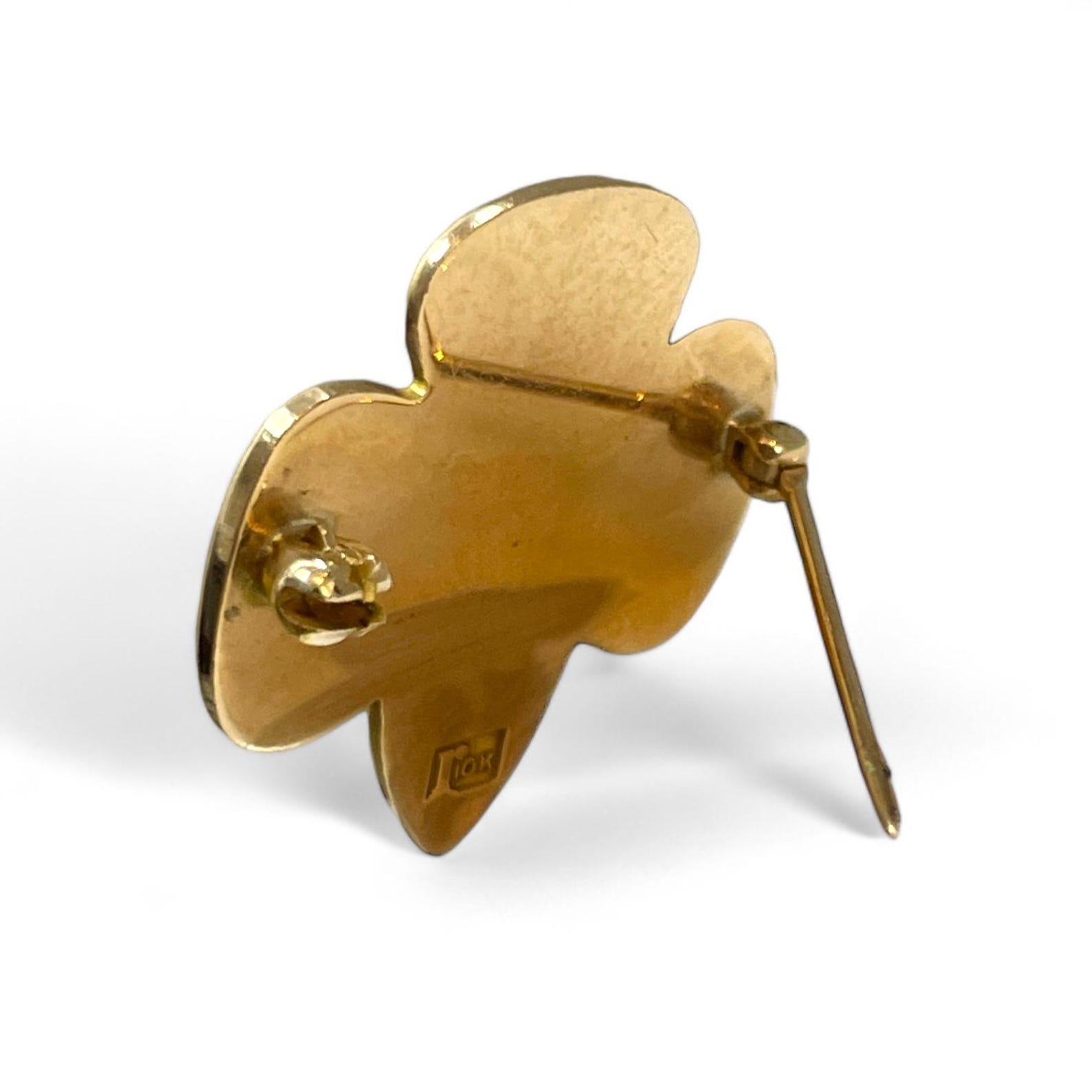 10k Yellow Gold Vintage 1940s Scout Eagle Brooch - Etsy