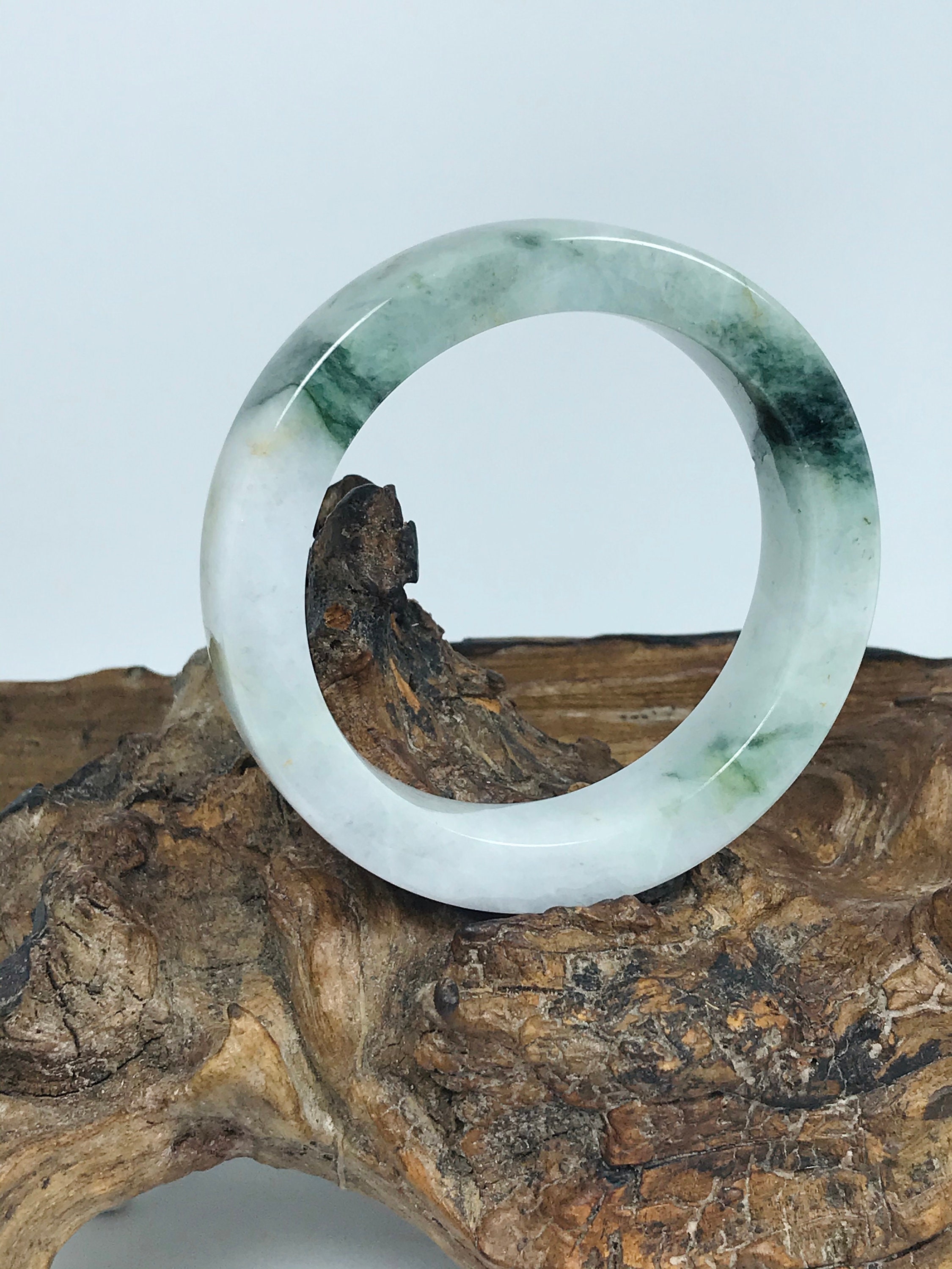 57.2mm Icy Forest and Emerald Green With Milky White Untreated - Etsy