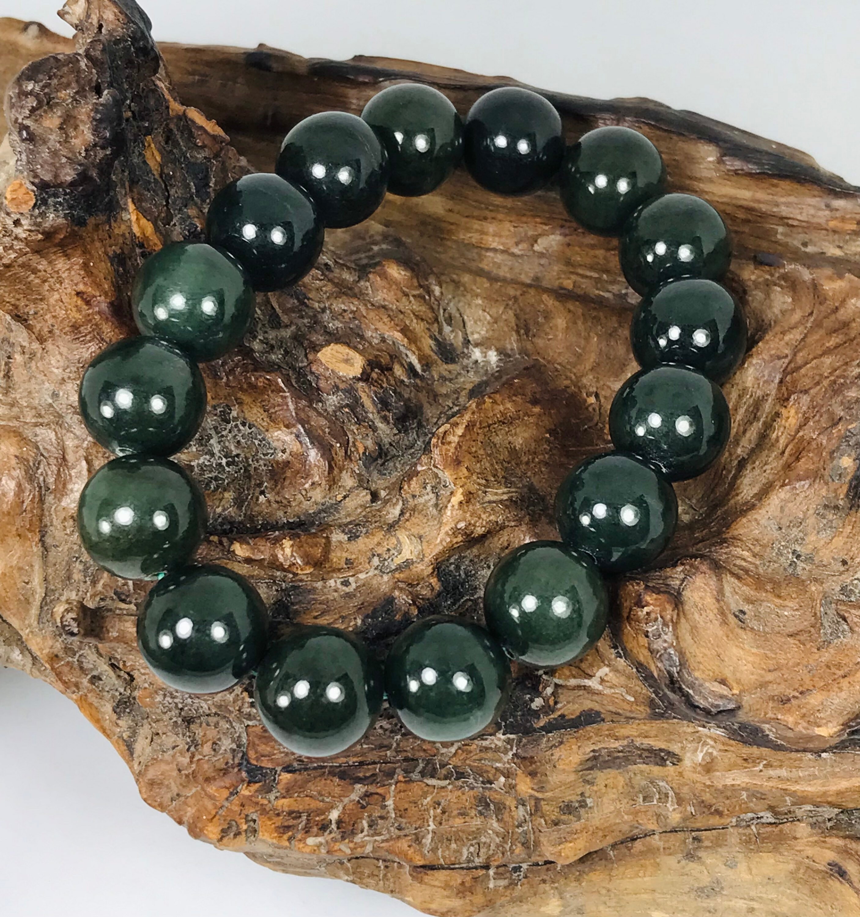 13.3mm Round Beaded Emerald and Forest Green Authentic Burmese - Etsy