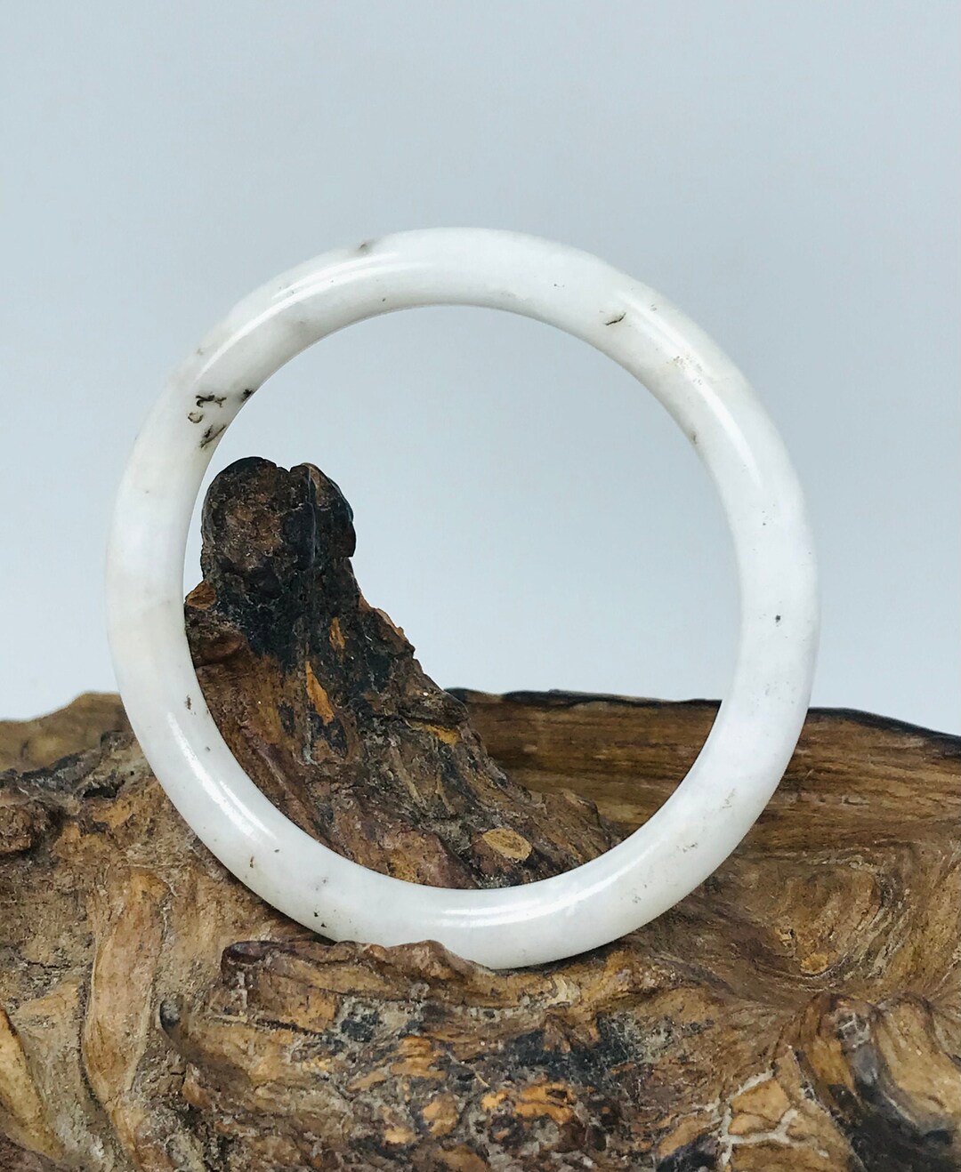 57.5mm Princess Cut Icy Milky White Authentic Untreated Burmese Grade A ...