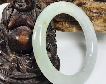 An Icy Translucent Jadeite Bangle - Etsy