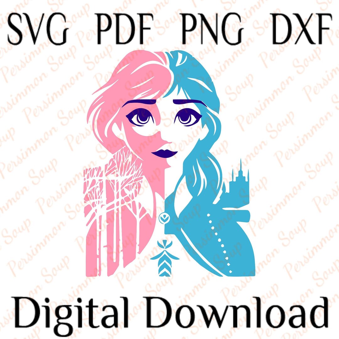 Frozen 2 SVG Anna SVG Digital Download Cricut Silhouette Clipart Cut ...