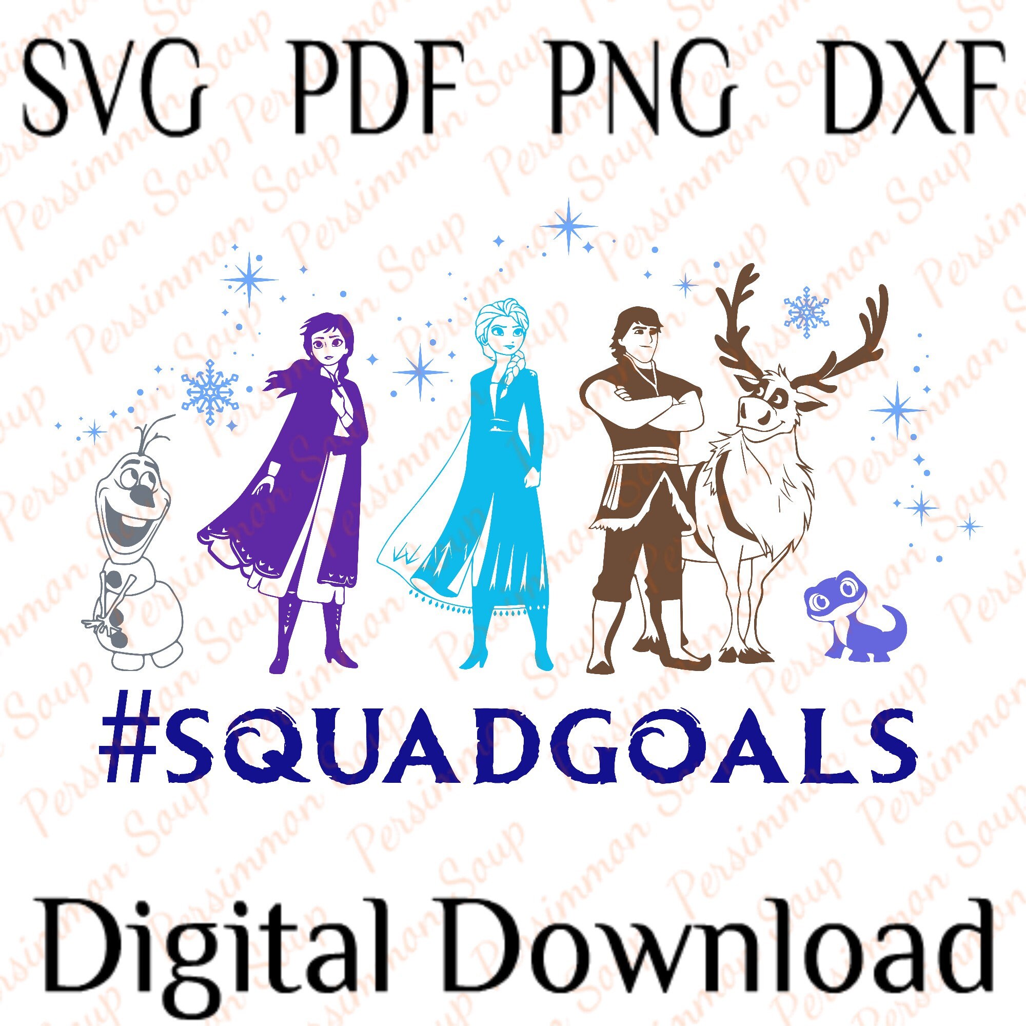 Frozen 2 SVG Squad Goals Digital Download Cricut Silhouette - Etsy