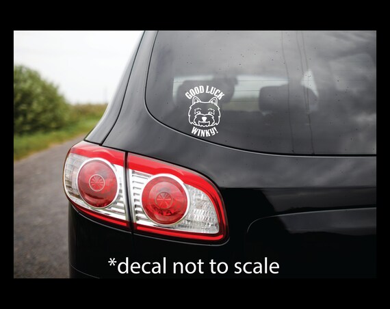 Best in Show Good Luck Winky Vinyl Decal Sticker for Car - Etsy