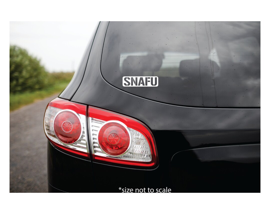 Military Slogans and Mottos Decal SNAFU / Situation Normal All - Etsy