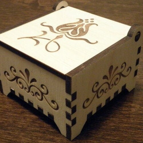 Laser Cut Files Round Box SVG Glowforge Files - Etsy