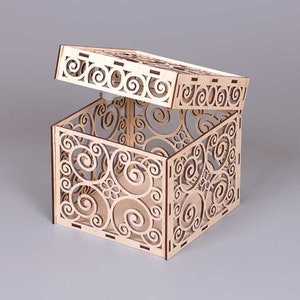 Box With Lid.vector Dxf Cdr.svg for CNC Vector File Digital - Etsy