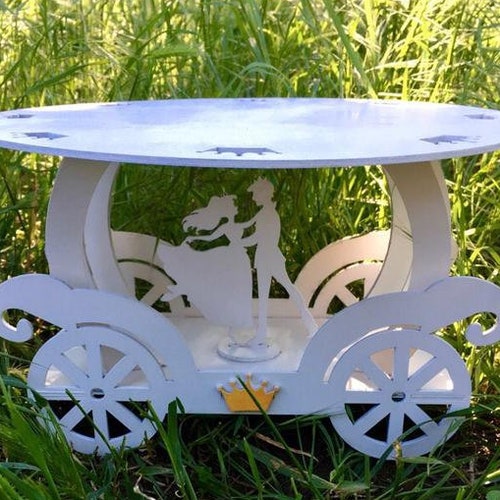 Decorative Table. Carriage Cake Stand.laser Cut Files SVG DXF - Etsy