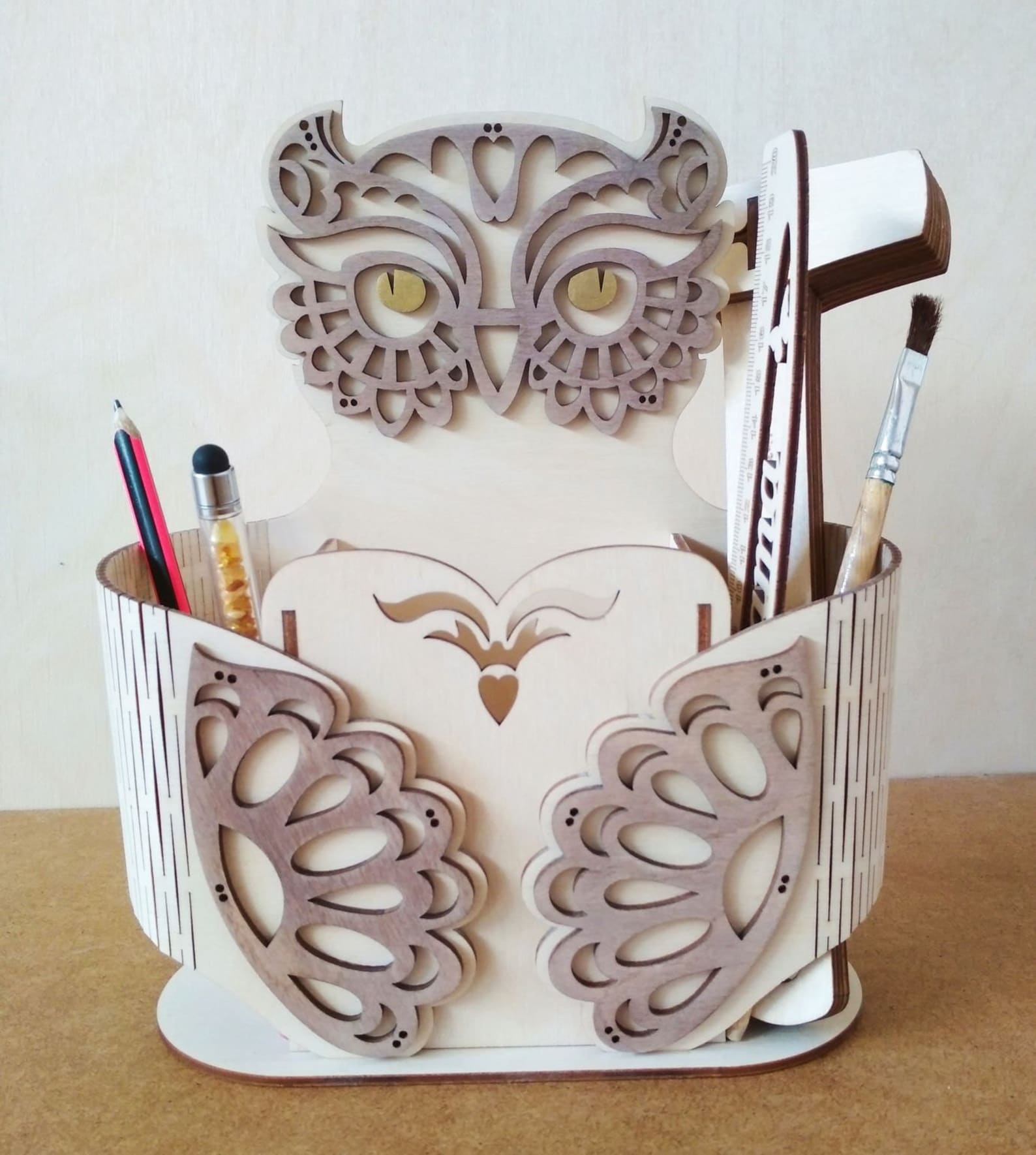 Pen Holder.laser Cut Files SVG DXF CDR Vector Plans Files - Etsy