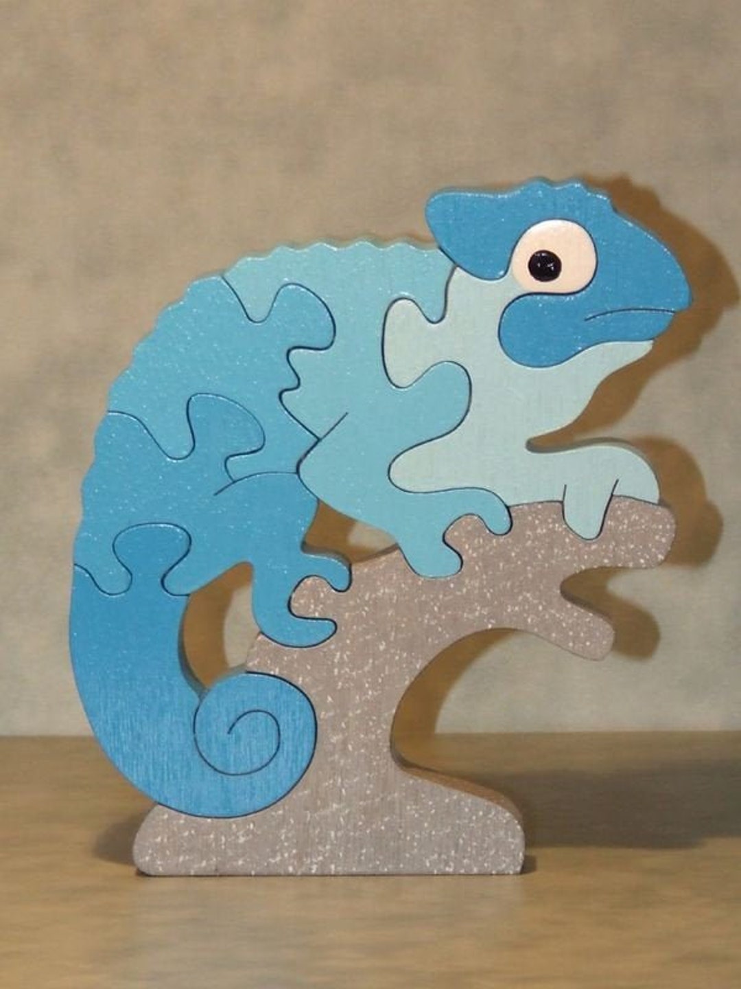 Chameleon Educational Puzzle.laser Cut Files SVG, DXF, Cdr,vector Plans ...