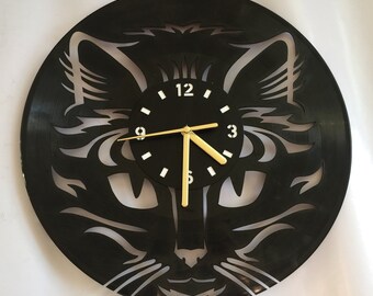 Vinyl Clock.vector Model Laser Cut Template Cnc Plans | Etsy