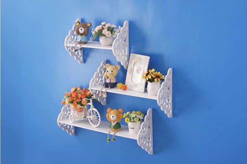 Wall Decorative Storage Shelf Flower Rack.shelf.laser Cut Files SVG DXF ...
