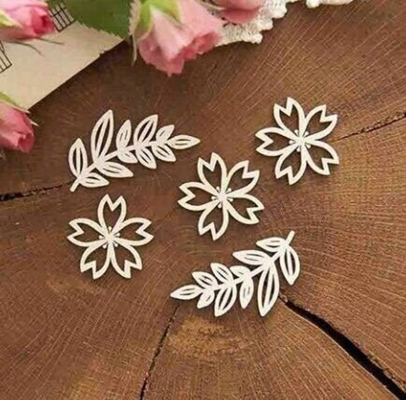 Decoration Flowers Laser Cut. Laser Cut Files SVG DXF CDR | Etsy
