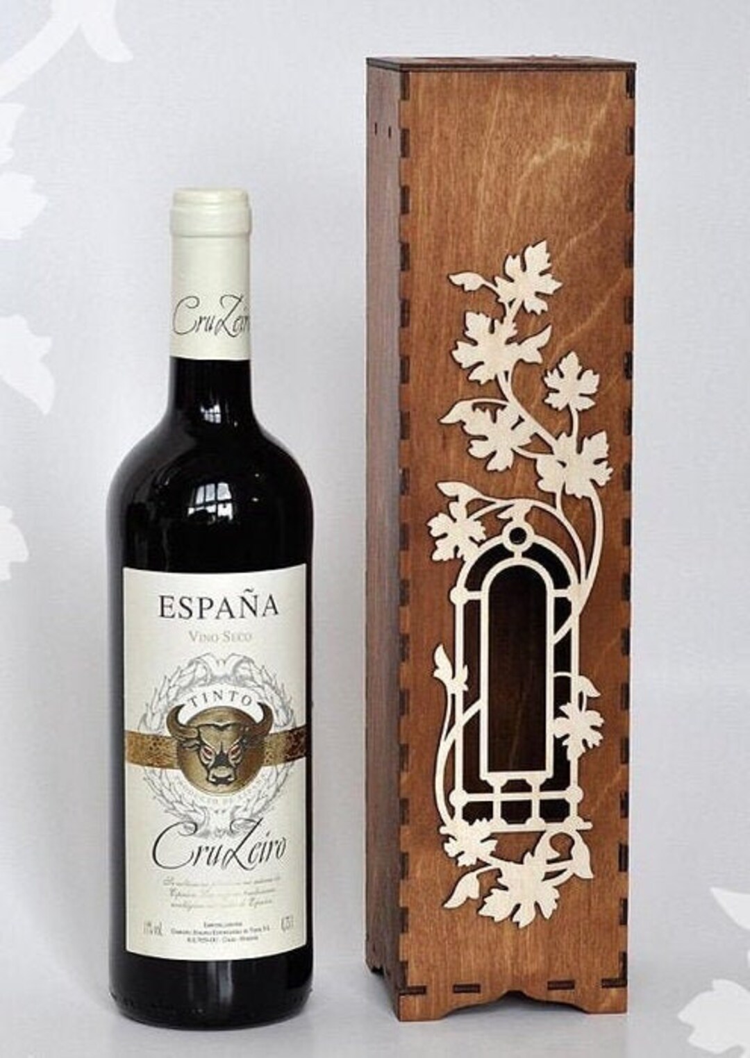 Wine Box. Wine Case. Vector Dxf, Cdr.svg for CNC, Vector File, Digital ...