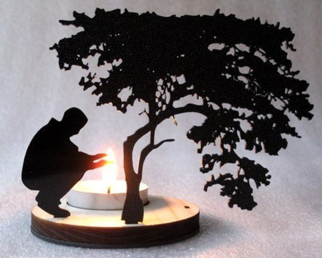 Candle Holder. Laser Cut Files SVG, DXF, CDR, Vector Plans Glowforge ...