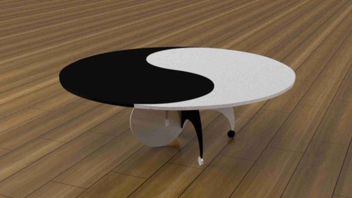 Yin Yang Table.laser Cut Files SVG DXF CDR Vector Plans Files - Etsy
