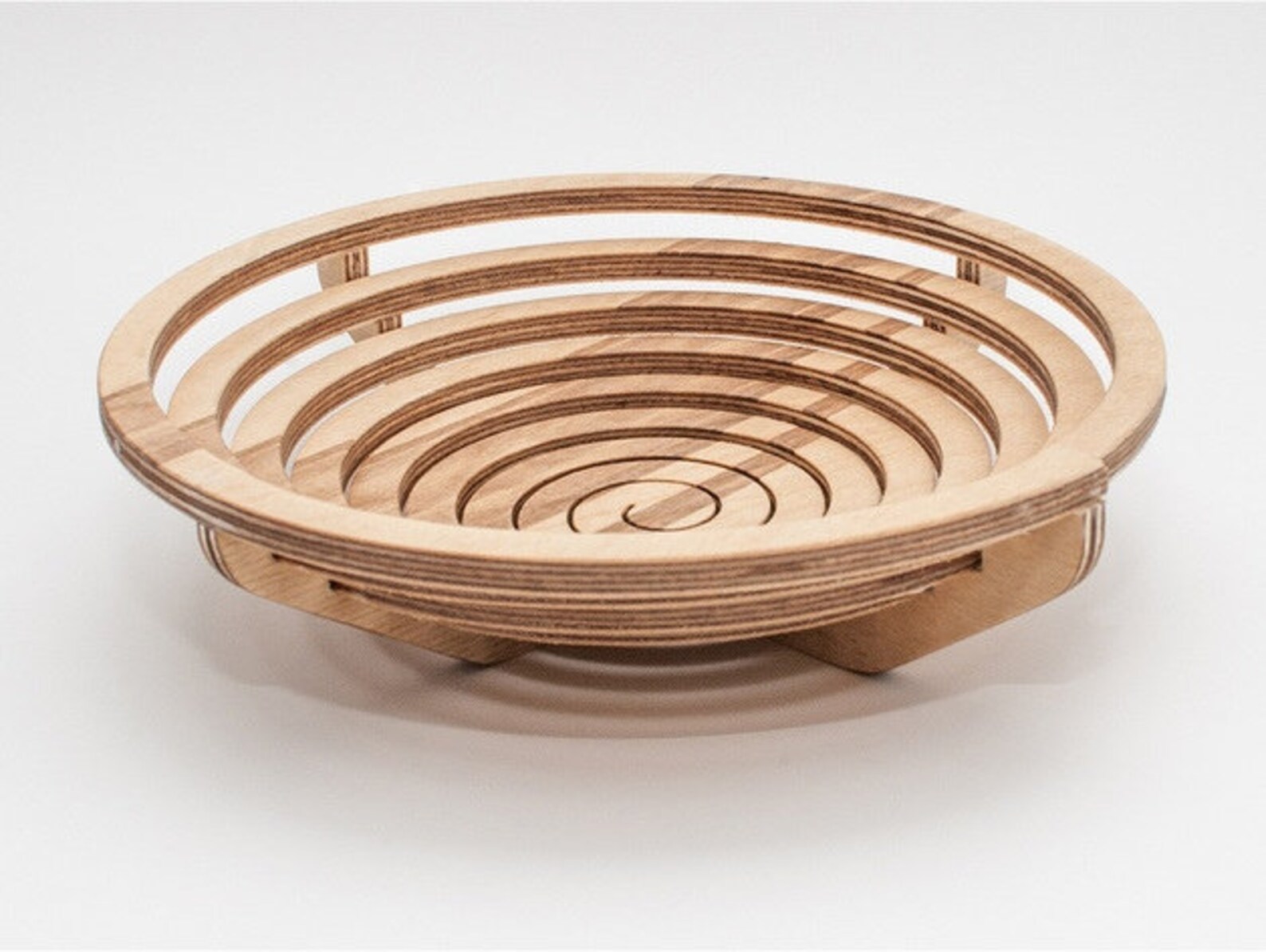 Spiral Bowl.laser Cut Files SVG DXF CDR Vector Plans Glowforge Files ...