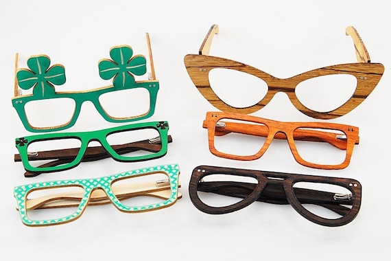 Glasses laser cut.Laser cut files SVGDXFCDR vector plans | Etsy
