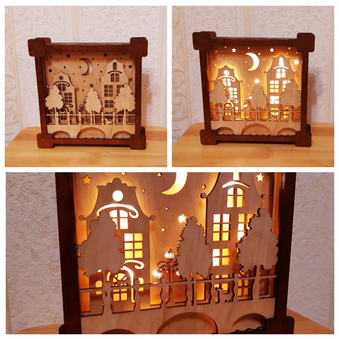 Night Lamp. Cnc File. Vector Dxf, Cdr,svg for CNC, Vector File, Digital ...