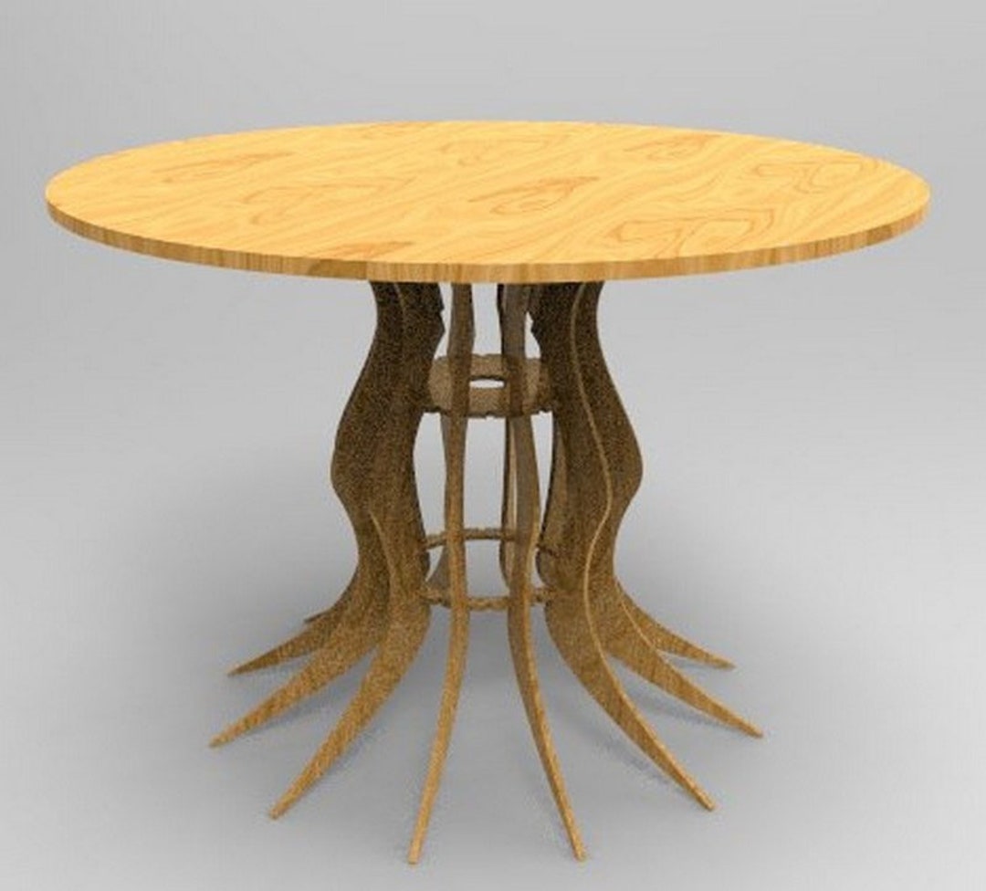 Rustic Outdoor Table.laser Cut Files SVG DXF CDR Vector Plans, Files ...
