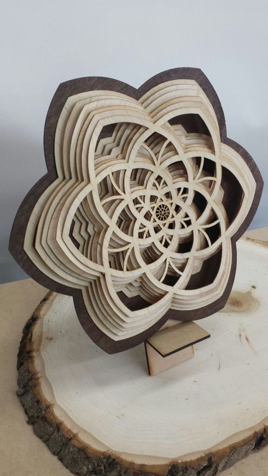 Sculptures Flower.laser Cut Files SVG, DXF, CDR, Vector Plans Glowforge ...