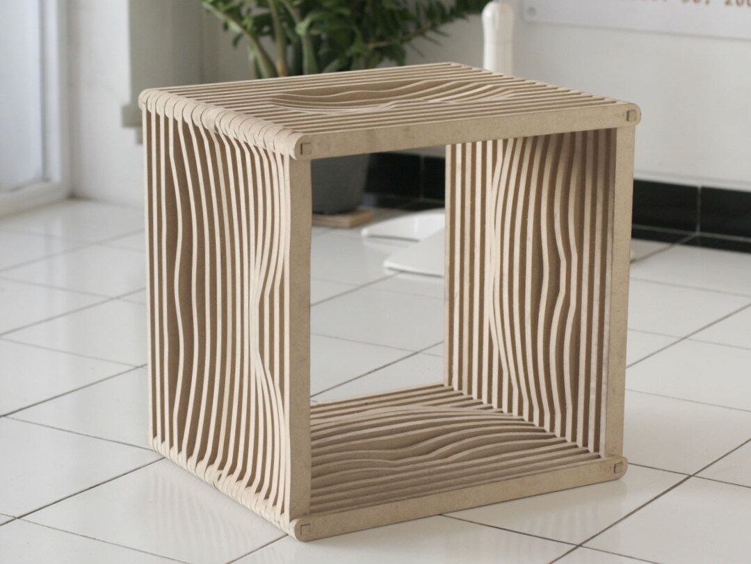 Stool.laser Cut Files SVG, DXF, CDR, Vector Plans Glowforge Files ...