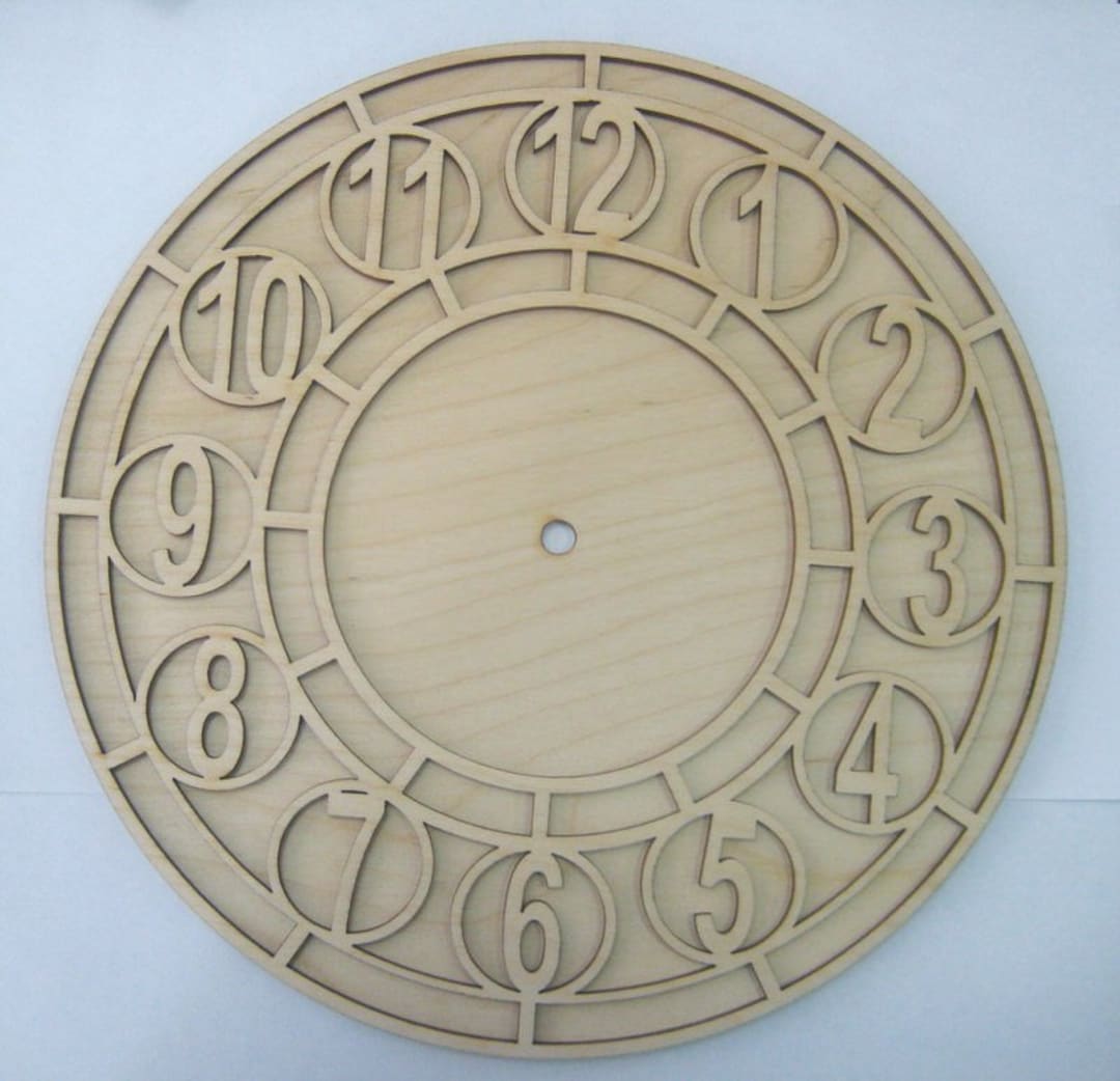 Decorative Wall Clock.laser Cut Files SVG, DXF, CDR, Vector Plans ...