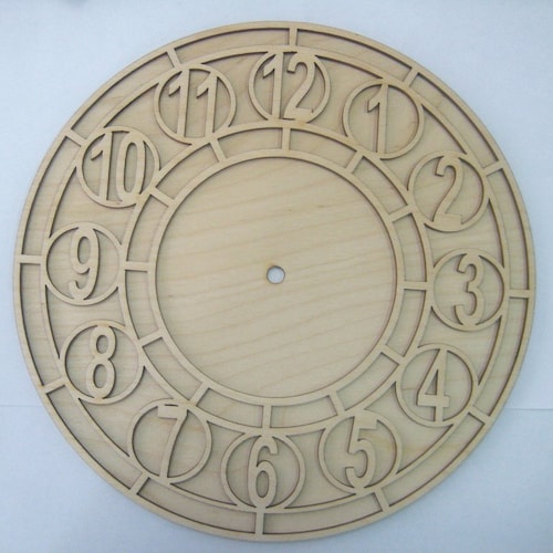 Wall Clock. Laser Cut Vector DXF Cnc Files Lasercut - Etsy