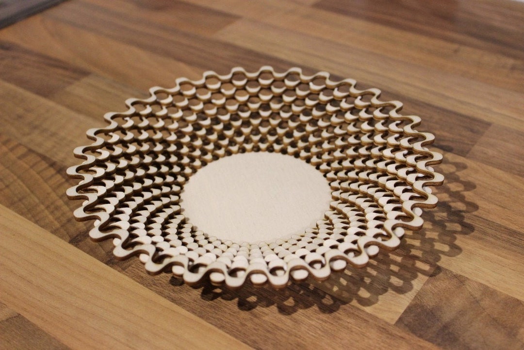 Overlap Bowl. Laser Cut Files SVG DXF CDR Vector Plans Glowforge Files Instant Download. 236 - Etsy