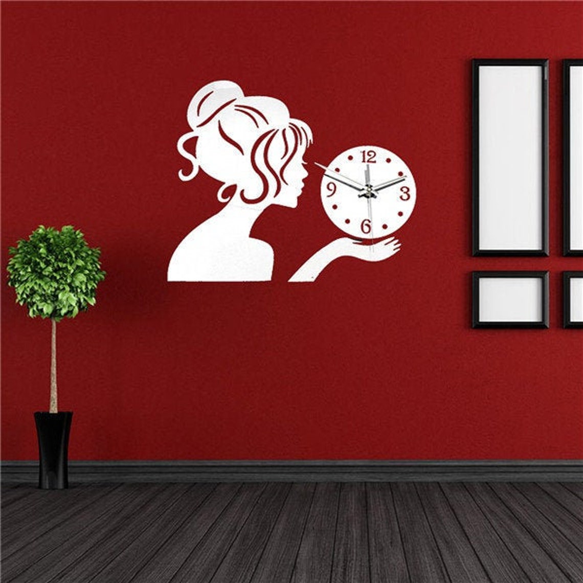 Clock.vector Model Laser Cut Template, Cnc Plans, Glowforge, Laser Cut ...