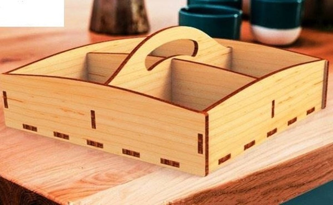 Storage Compartment Box.laser Cut Files SVG, DXF, CDR, Vector Plans ...