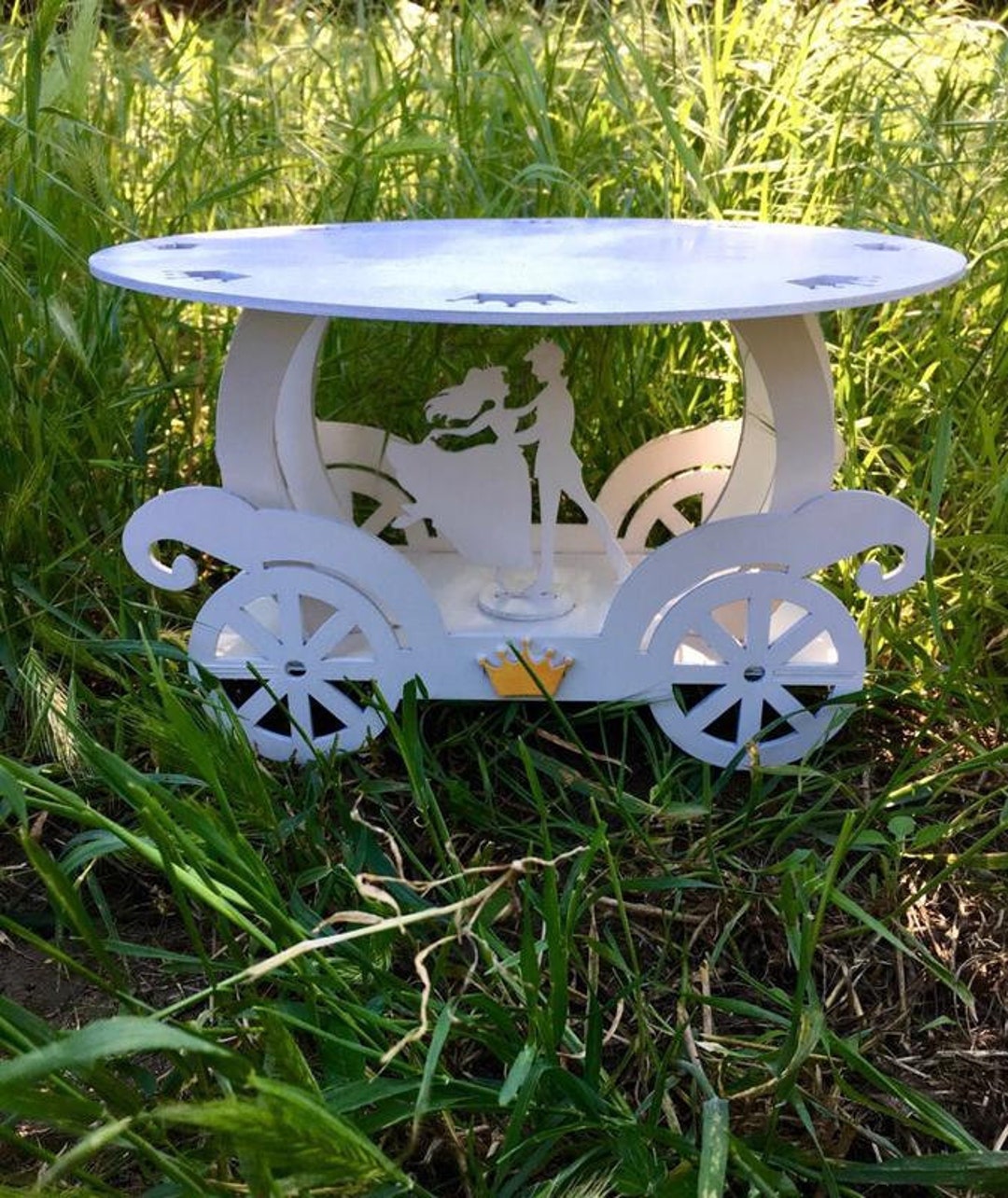 Carriage Cake Stand for Wedding or Birthday. Laser Cut Files SVG DXF ...