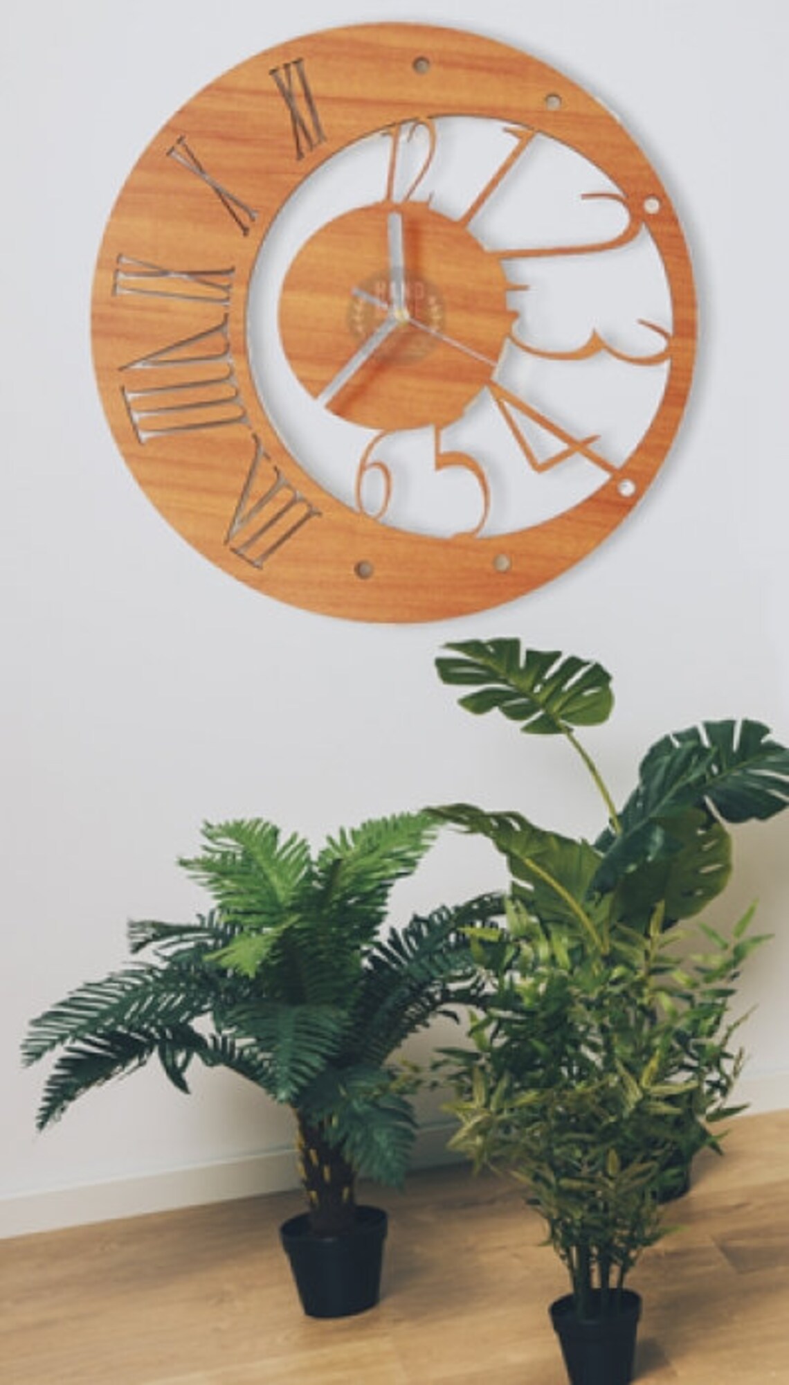 Modern Wall Clock .laser Cut Files CDR Vector Plans, Files Instant ...