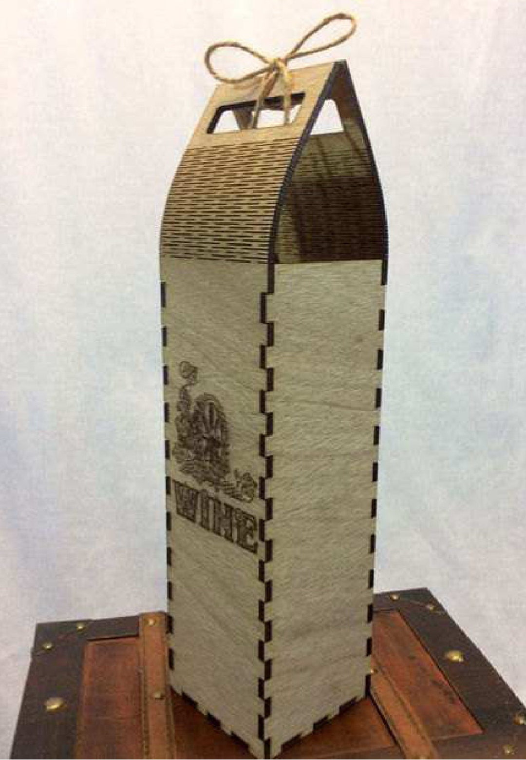 Wine Box. Wine Case. Vector Dxf, Cdr.svg for CNC, Vector File, Digital ...