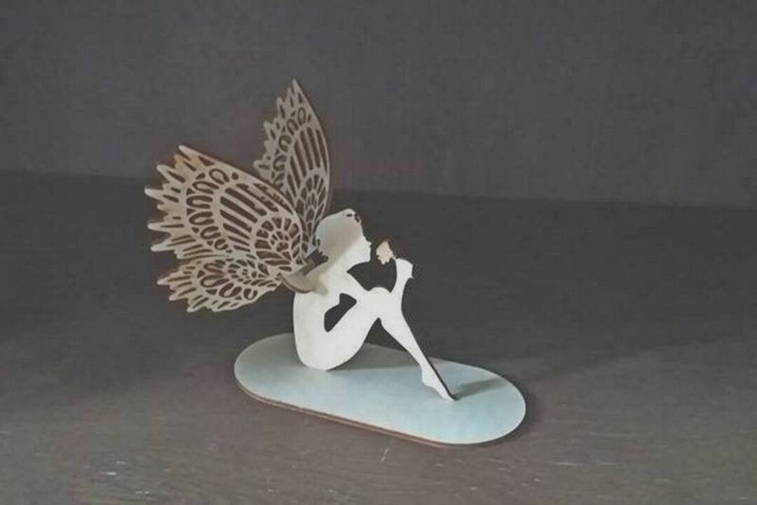 Angel on Stand Decoration.laser Cut Files SVG, DXF, CDR, Vector Plans ...