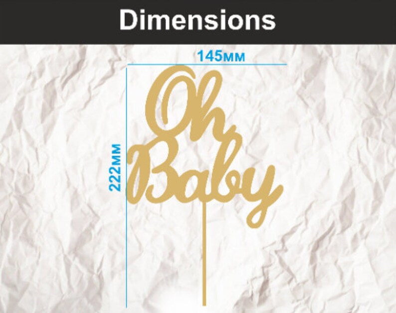 Oh Baby Topper Svg File - Etsy