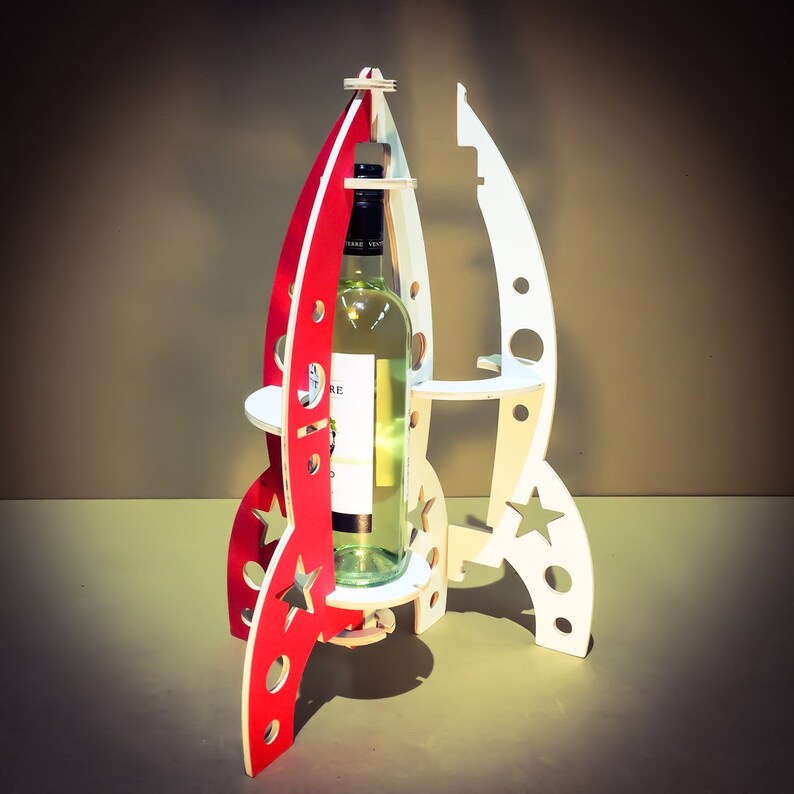 Mini bar raket. Vector dxf, cdr,svg voor CNC, vectorbestand, digitale ...